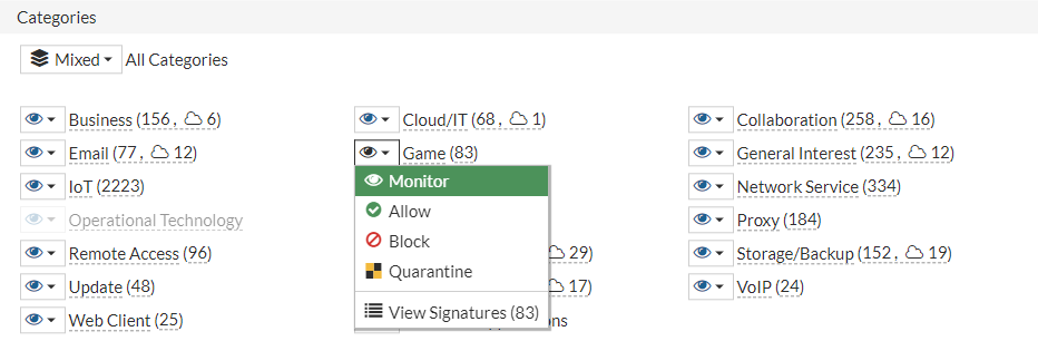 Basic category filters and overrides | FortiGate / FortiOS 7.4.8 | Fortinet Document Library